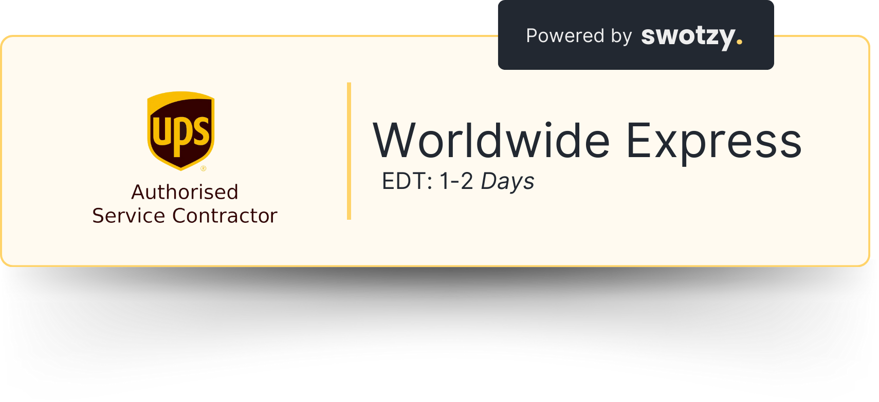 UPS Worldwide Express – Help Center